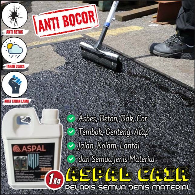 Jual Lem Penambal Bitumen Liquid Aspal Cair Anti Bocor Rembes Untuk ...