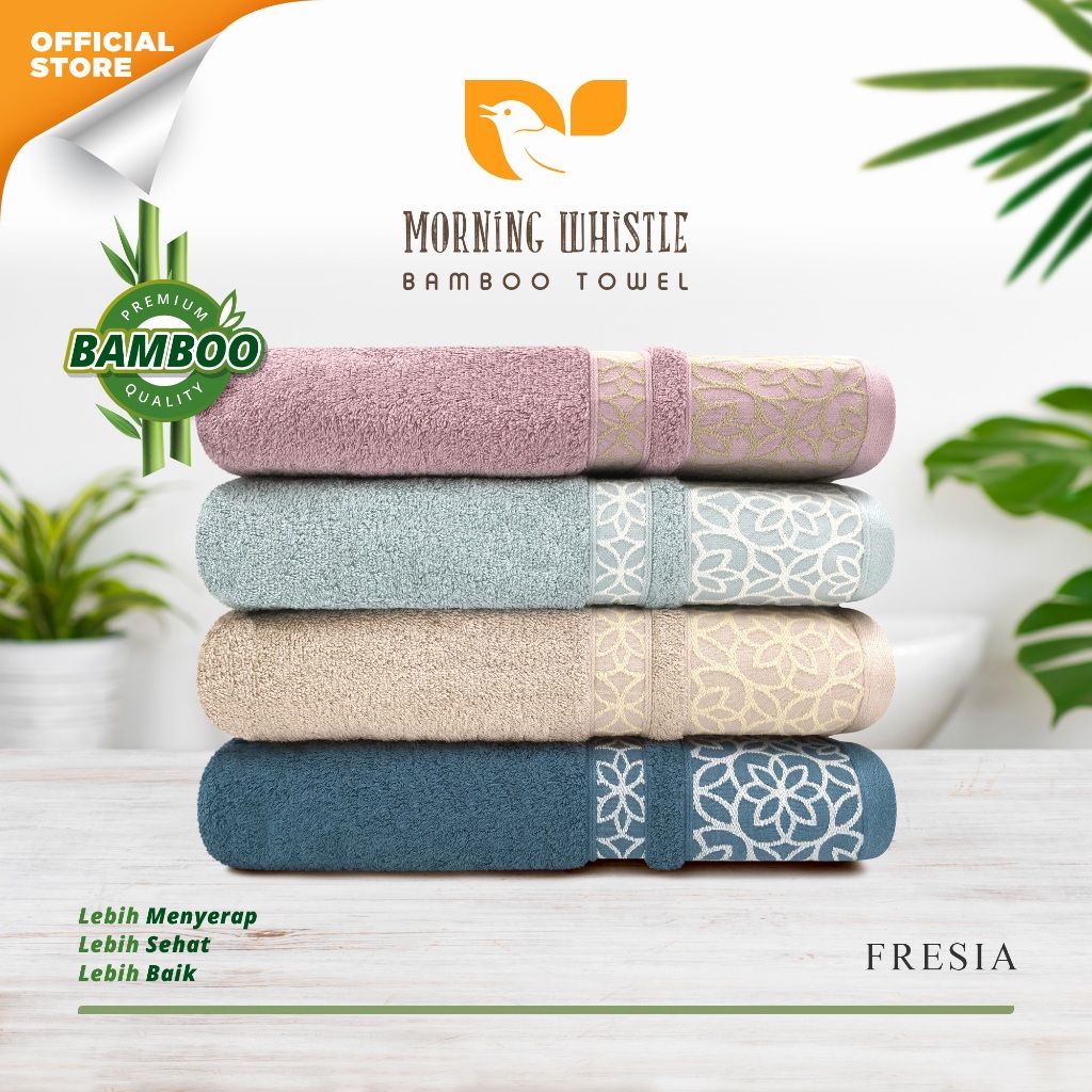 Jual Handuk Morning Whistle Bamboo Towel - Fresia / Handuk Mandi 70 x ...
