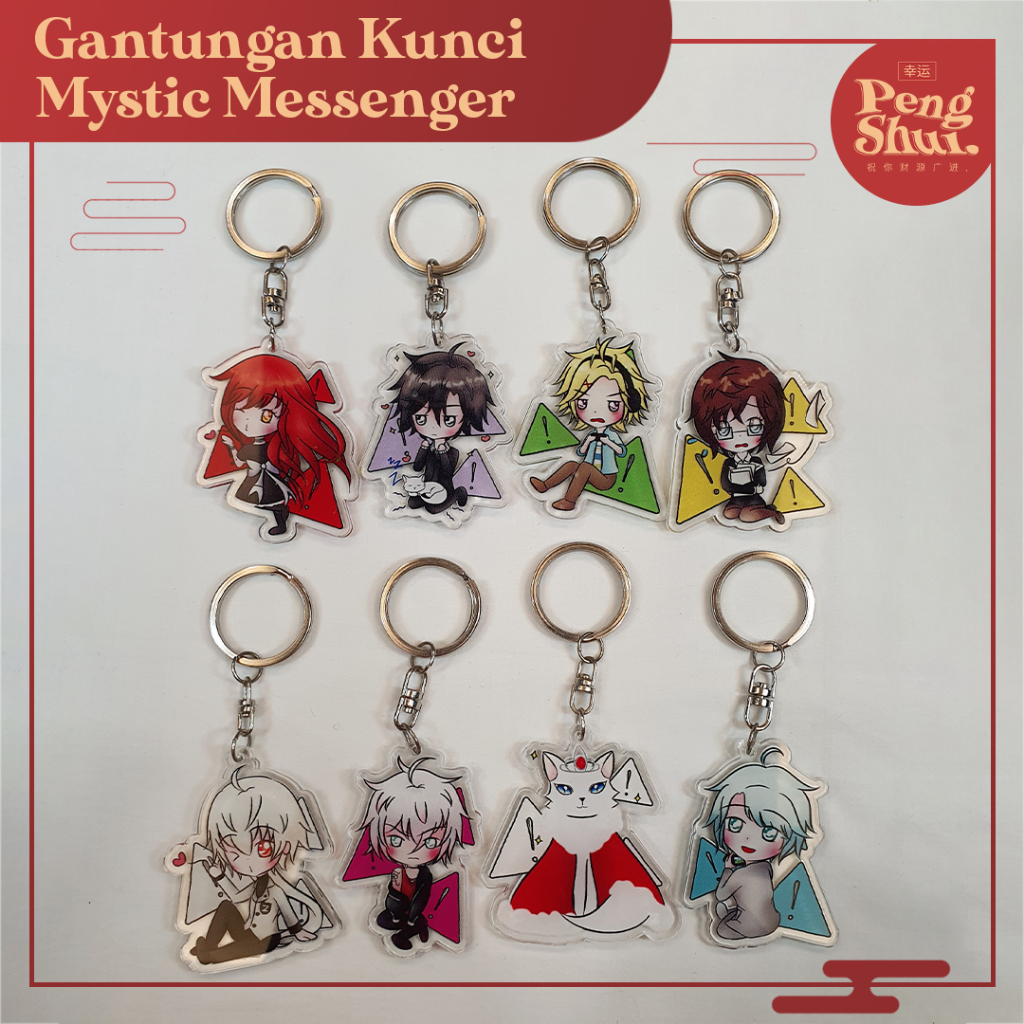Jual Gantungan Kunci Keychain Anime Mystic Messenger Jumin Kim Jaehee ...