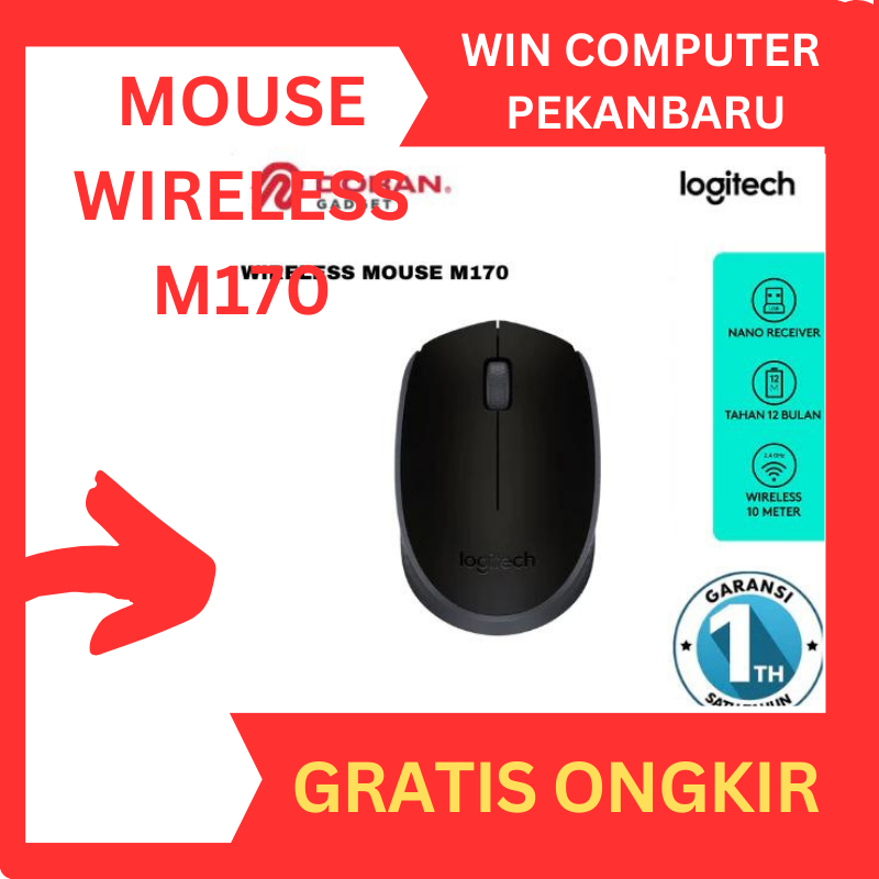 Jual Mouse Logitech Wireless M170 Original Garansi Resmi 1 Tahun ...