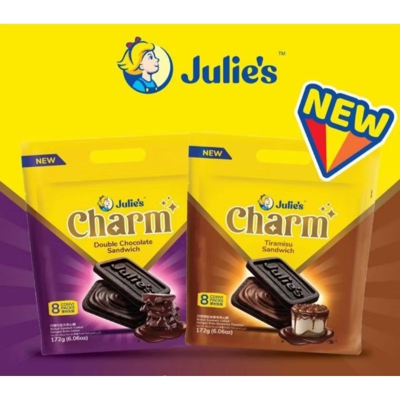 Jual Julie's Charm Tiramisu & Double Chocolate Sandwich / Julies ...