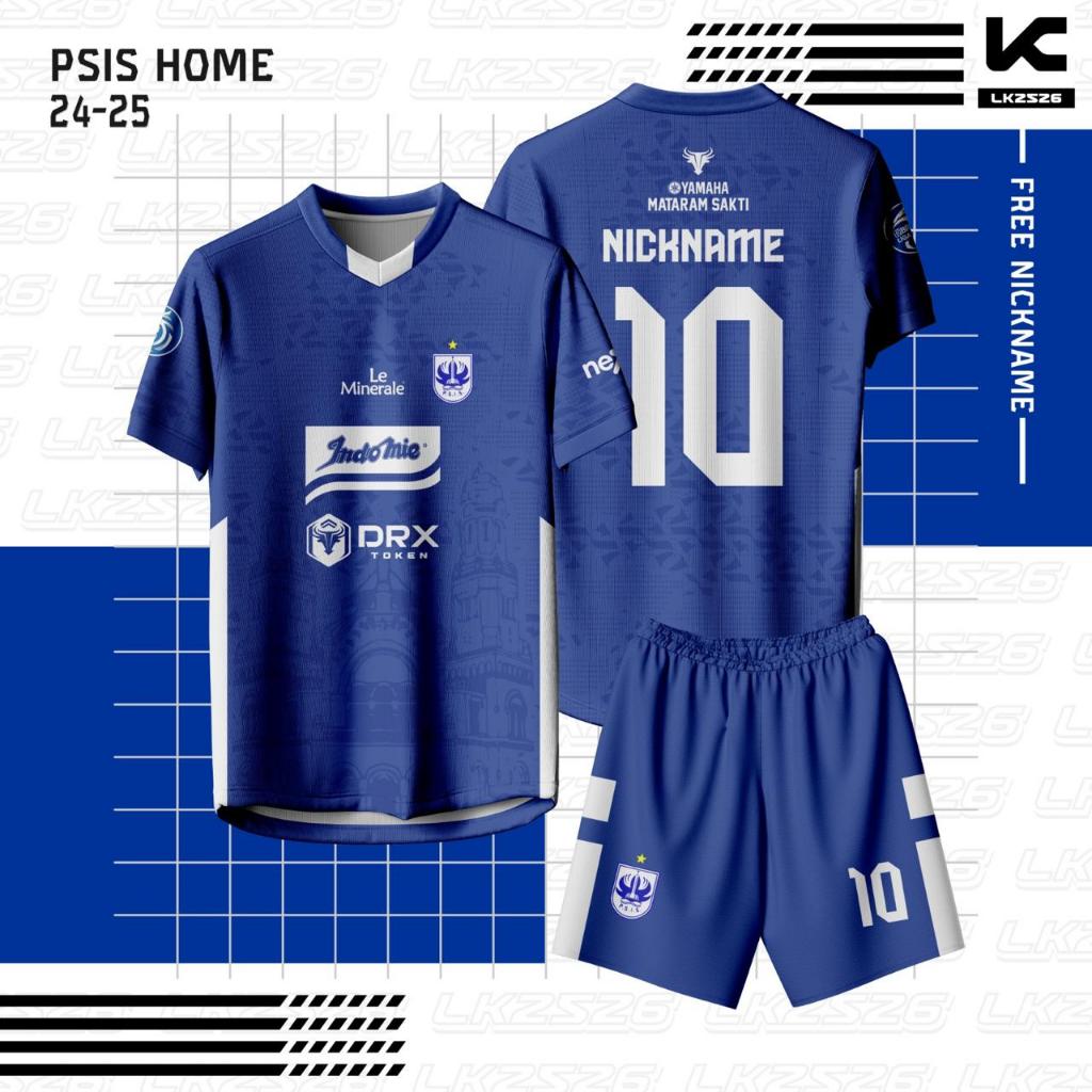 Jual Jersey Bola PSIS Home 2024/2025 | Full Print Biru - Fans Edition ...
