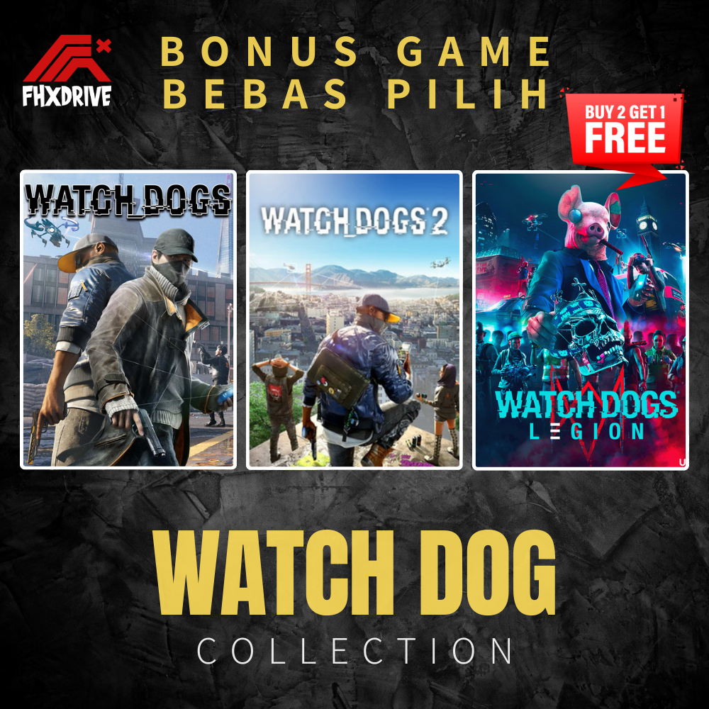 Jual WATCH DOGS COLLECTION SERIES | GAME PC | BELI 2 GRATIS 1 | Shopee ...