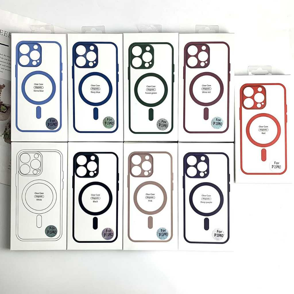 Jual FLASH SALE COLOUR Clear Case Magnetic MagSafe IPHONE + Packing BOX ...