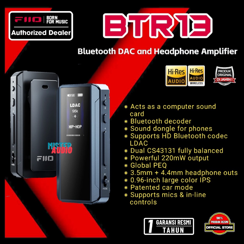 Jual Fiio BTR13 / BTR 13 Portable Bluetooth DAC and Headphone Amplifier ...