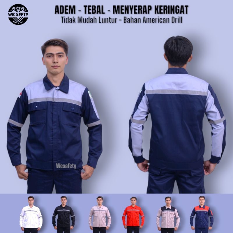 Jual DONGKER ABU - Workware & Uniform Atasan Baju seragam kerja Lengan ...