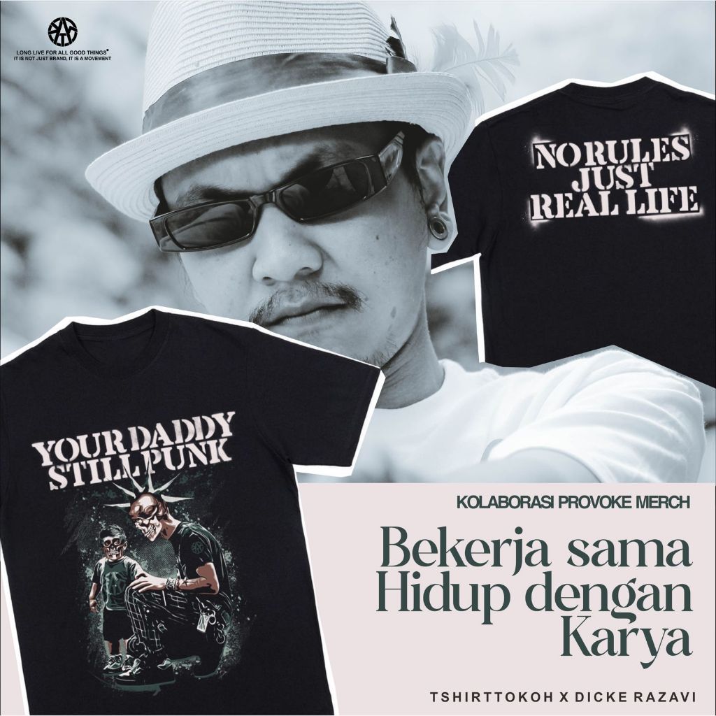 Jual Tshirttokoh - Your Daddy Still Punk | Shopee Indonesia