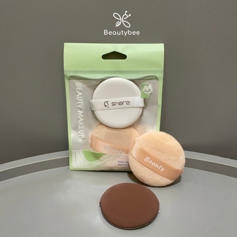 Jual CUSHION PUFF + POWDER PUFF ISI 2 PCS LEMBUT (X9037) | Shopee Indonesia