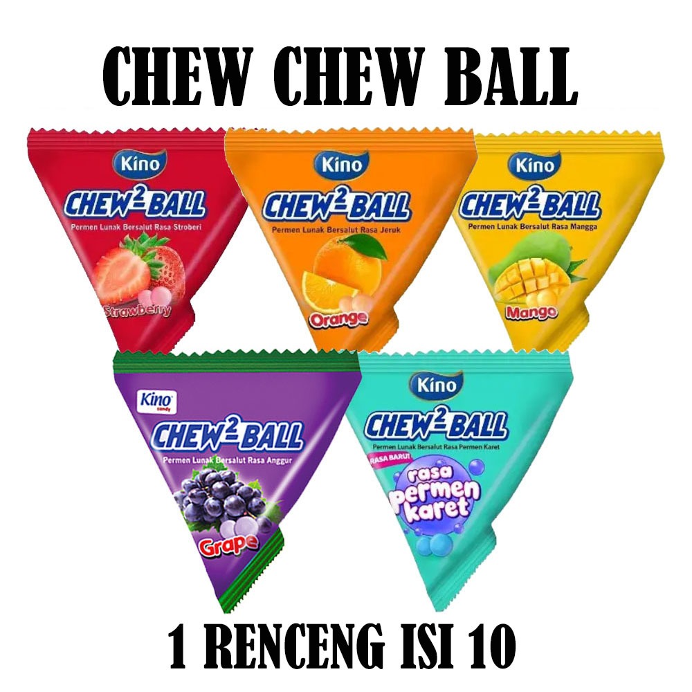 Jual PERMEN CHEW CHEW BALL RENCENG ISI 10 | Shopee Indonesia