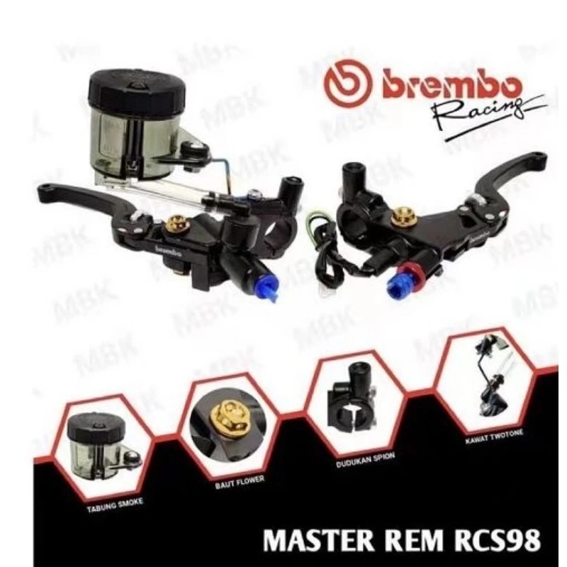 Jual Master Rem Rcs98 1 Tabung / 2 Tabung Universal vario 125 vario150 ...