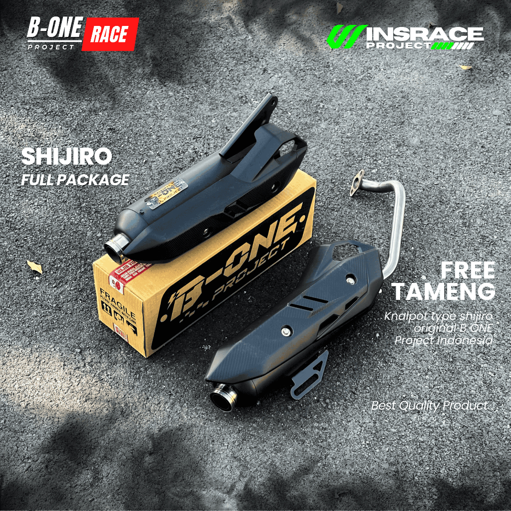 Jual KNALPOT MONCONG SHIJIRO B ONE PROJECT AEROX SCOOPY MIO VARIO 160 ...