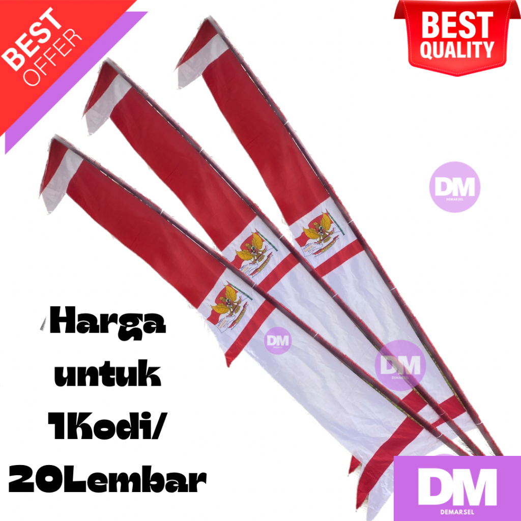 Jual Bendera Umbul Umbul JUMBO isi 20/1kodi Bandir | Shopee Indonesia