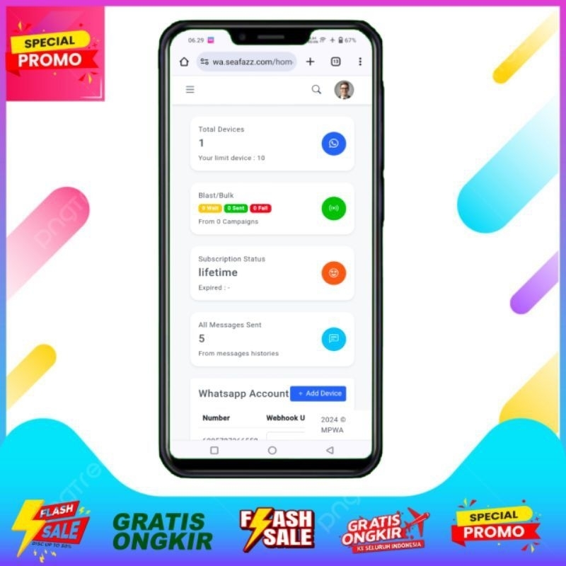 Jual WhatsApp Gateway MPWA multidevice v7 Source Code Decrypted dan Encrypted | Laravel 8 Node ...