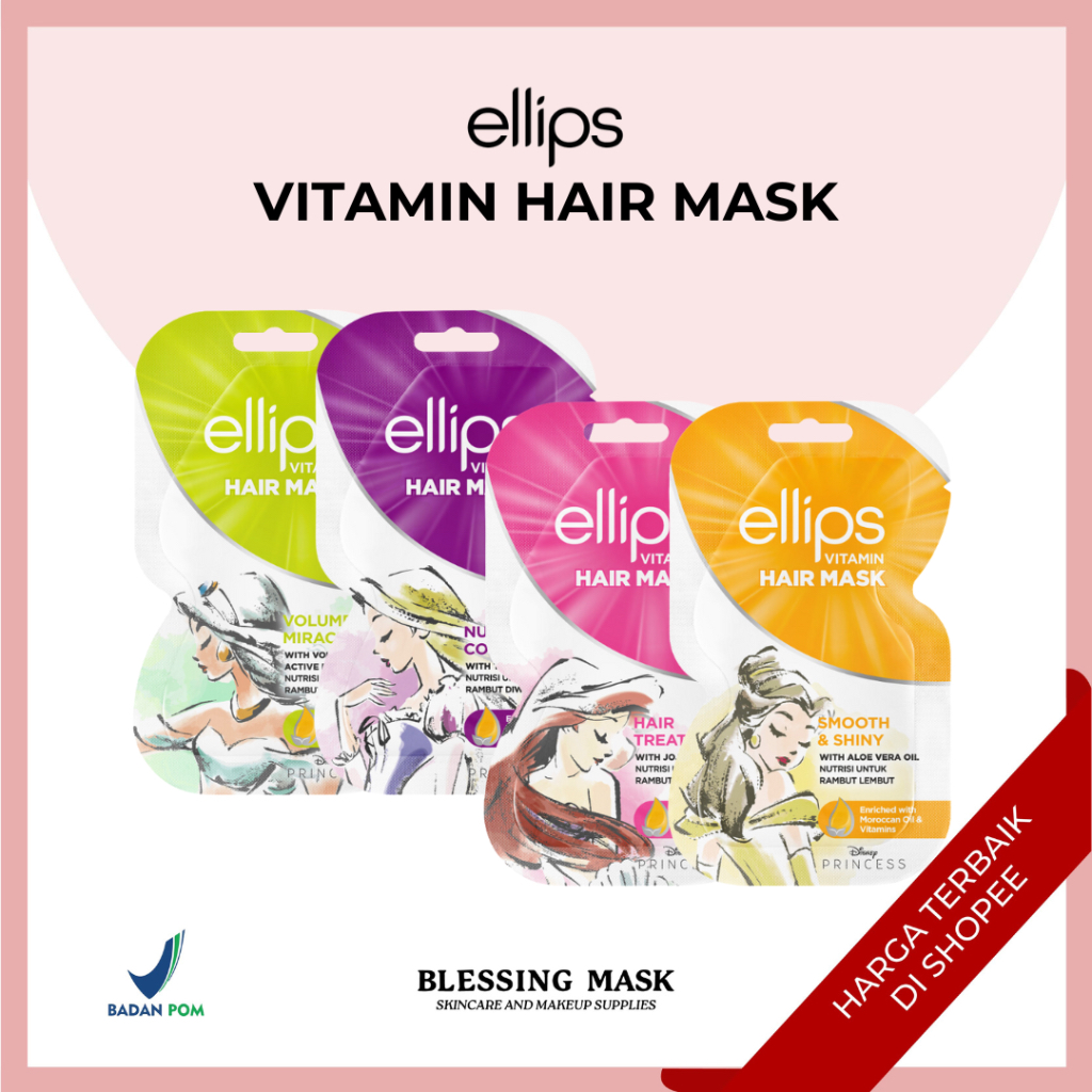 Jual Ellips Hair Mask Hairmask Nutrisi Masker Vitamin Rambut - 20gr ...