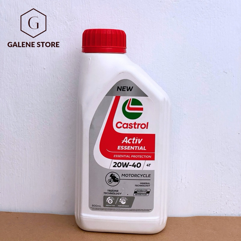 Jual CASTROL GO / CASTROL ACTIV ESSENTIAL 20W40 800ML OLI MOTOR ...