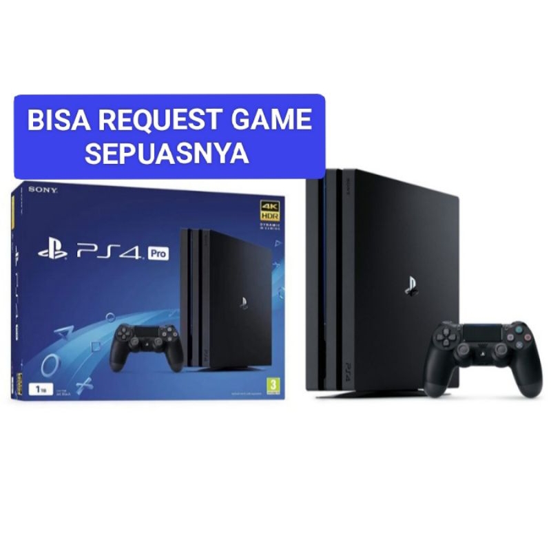 Jual PS 4 PRO SERI/72.XXX /1TB + 2 SETIK GAME PERMANEN | Shopee Indonesia