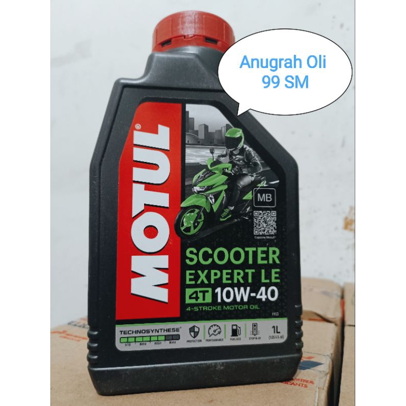 Jual MOTUL MATIC SCOOTER EXPERT LE 10W-40 Kemasan 1L atau 800 Ml SINTETIK Untuk Motor VARIO 110 ...