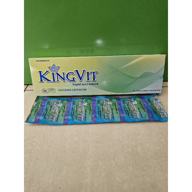 Jual KINGVIT STRIP ISI 10 KAPLET - Multivitamin Promil Khusus Pria/ED ...