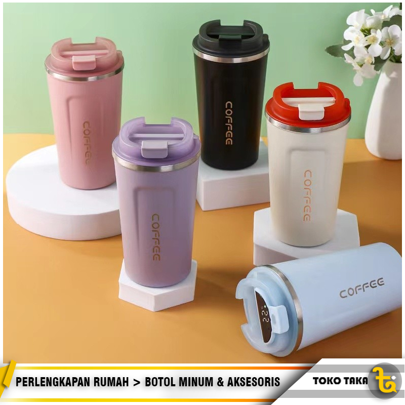 Jual Termos Stainless Steel Tutup Plastik POLOS & LOGO COFFEE HEENOOR I ...