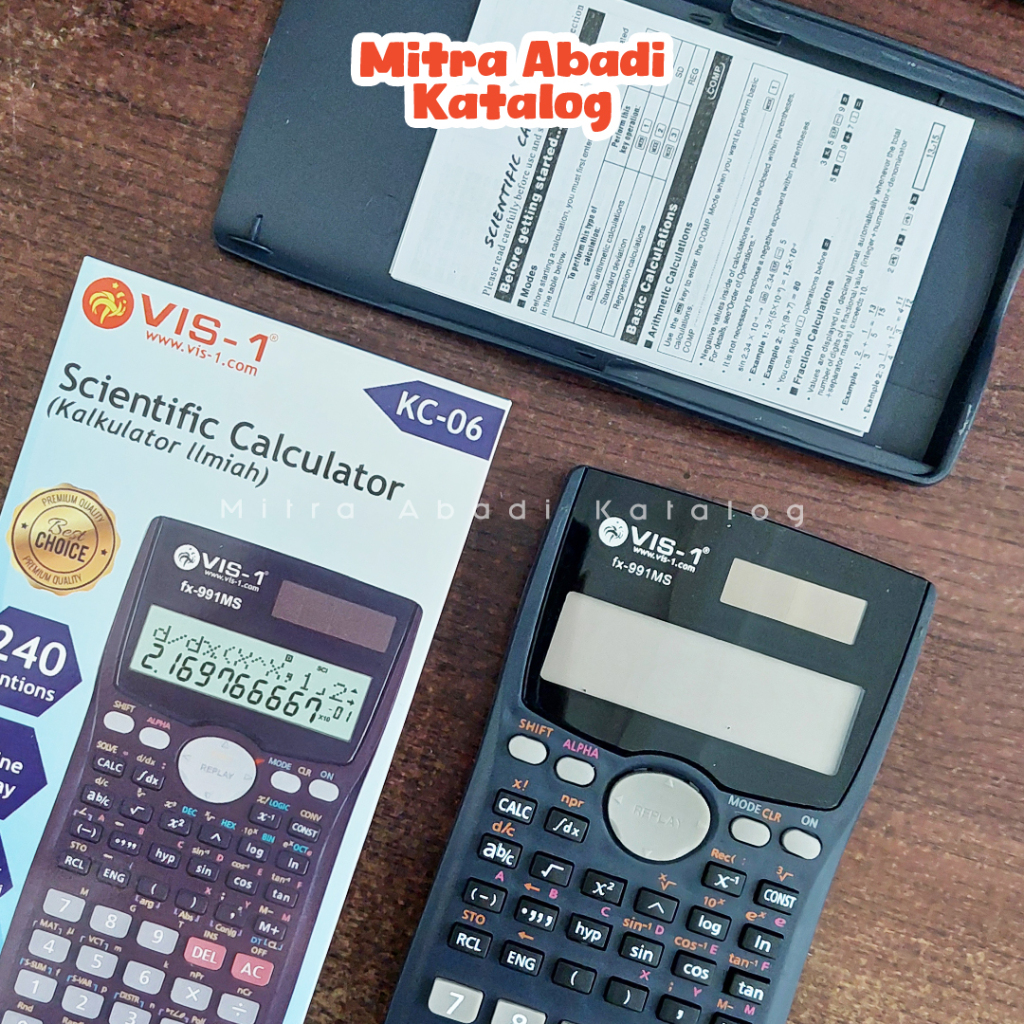 Jual KALKULATOR SCIENTIFIC VIS-1 KC-06 (FX-991MS ) / CALCULATOR ILMIAH ...