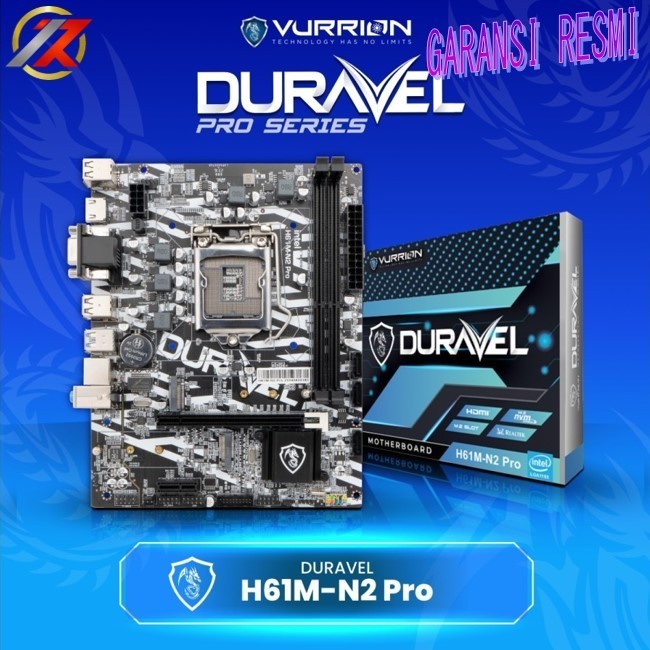 Jual VURRION DURAVEL H61M-N2 PRO M.2 NVME LGA 1155 MOTHERBOARD GEN 2 GEN 3 | Shopee Indonesia