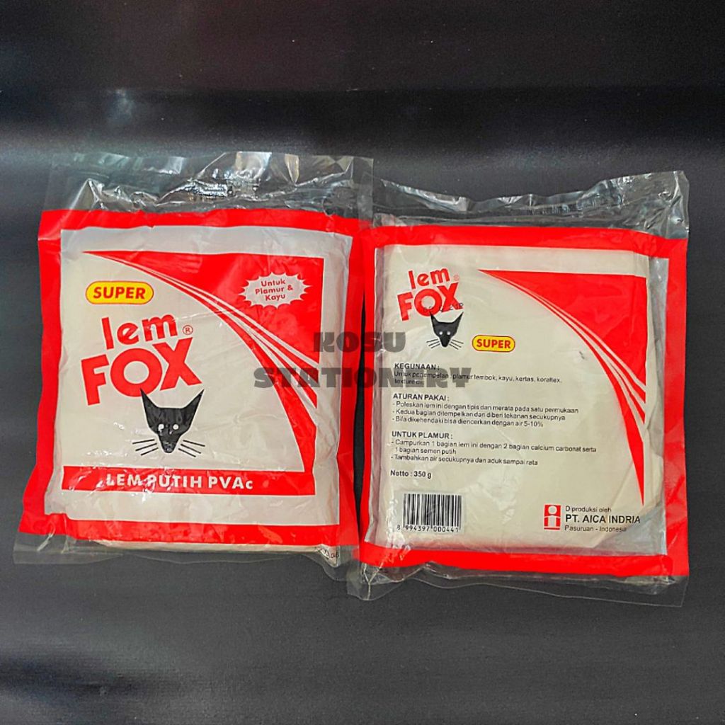 Jual LEM KAYU / LEM FOX PUTIH 350gr MERAH | Shopee Indonesia