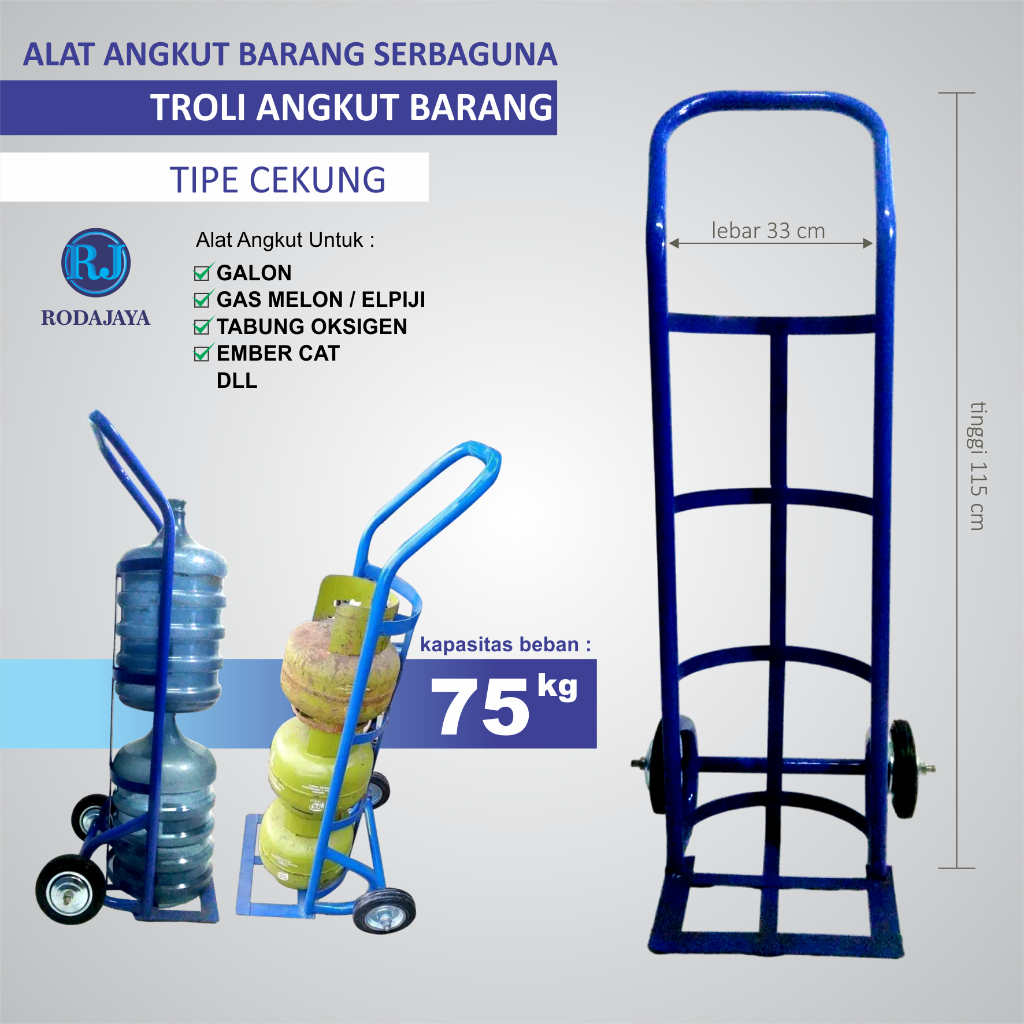 Jual Trolley Multifungsi serbaguna / roda 6 inch - tipe CEKUNG / daya ...