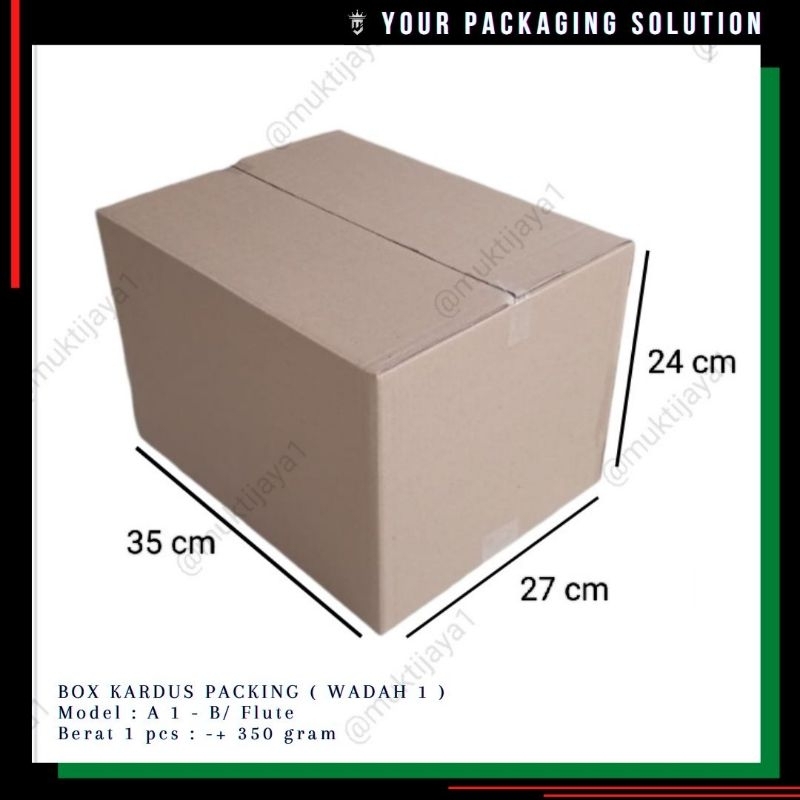 Jual BOX WADAH 1 • 35x27x24cm • Kotak || Kardus || Karton || Sembako ...