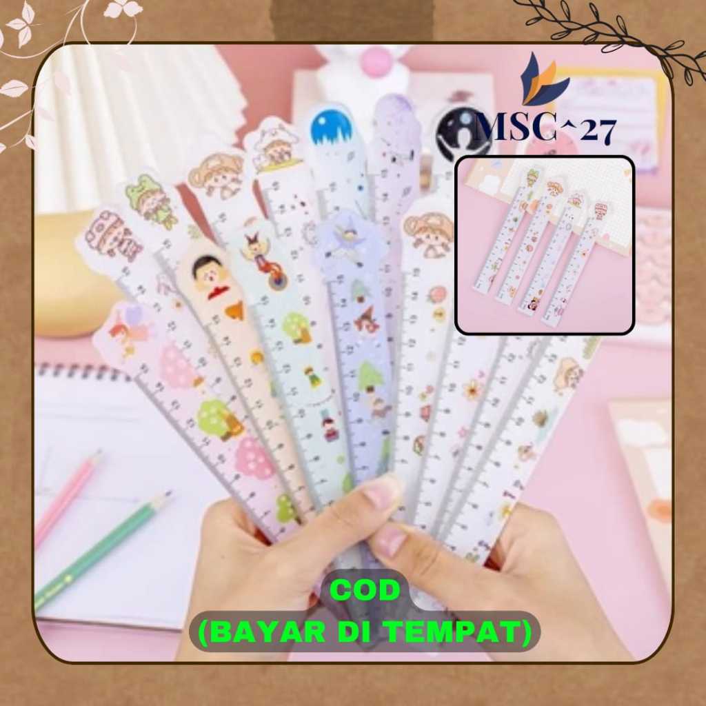 Jual Penggaris Karakter Lucu 15cm Penggaris 15cm Dengan Banyak Motif ...