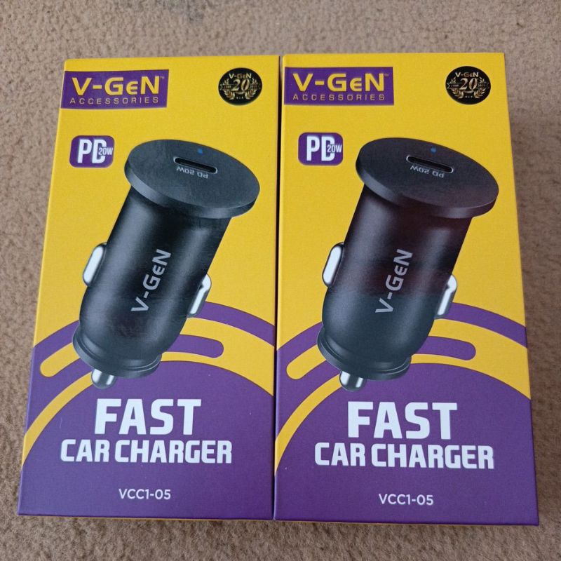 Jual Cas Mobil V-Gen VCC1-05 TypeC 20Watt | Shopee Indonesia