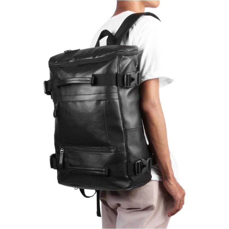 Jual Tas DENIM Backpack Tas Pria Kulit Premium Tebal Tas Laptop Tas ...