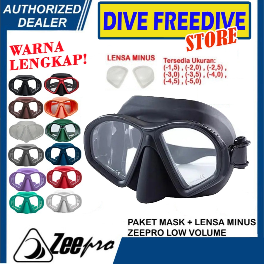 Jual Mask Low Volume Zeepro Lensa Lens Minus Optical Masker Kacamata ...