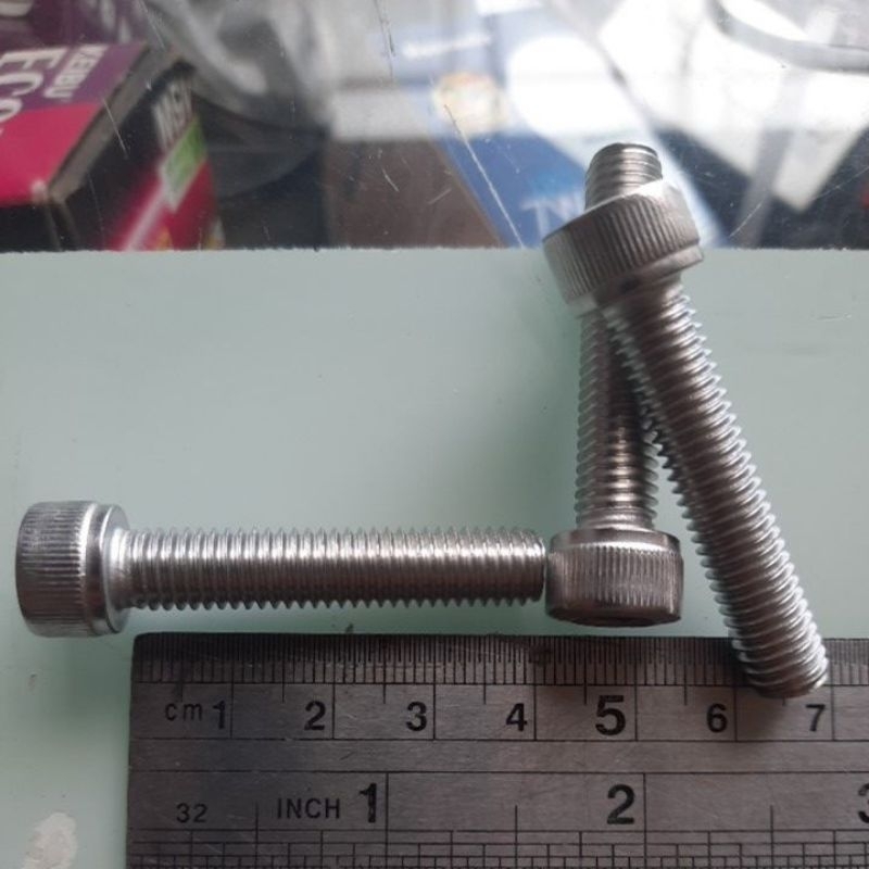 Jual Baut Stainless SS 304 M 8x40 kunci L Hex Socket Head Cap Screw M8 ...