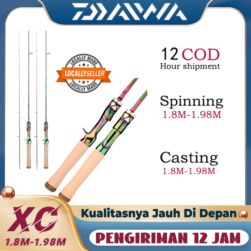 Jual DAIWA Joran Pancing UL Carbon - Ultralight, 2-6LBS, 7 Ring, Portabel, Spinning & BC ...