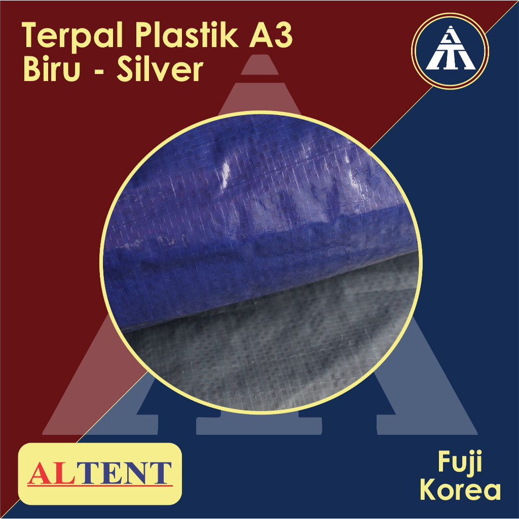 Jual Terpal Plastik Korea Fuji Biru Silver Type A3 ( Harga per m2 ...