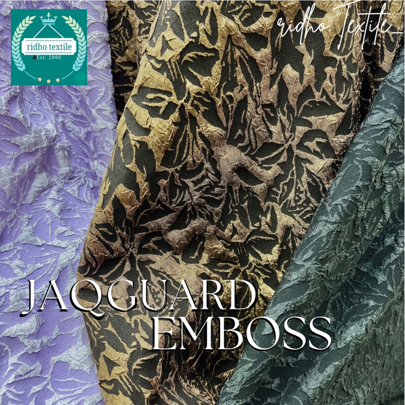 Jual BAHAN/KAIN JAQGUARD EMBOSS MOTIF ABSTRAK | Shopee Indonesia