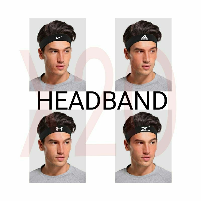 Jual Headband - ikat kepala pria dan wanita - headband sport - bandana ...