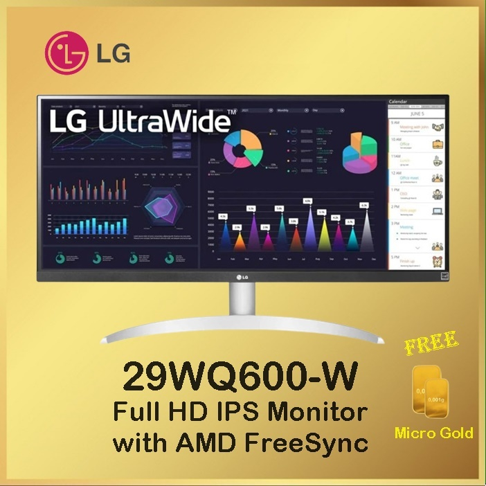 Jual Monitor LG 29WQ600-W 29" 21:9 UltraWide Full HD IPS Monitor with ...
