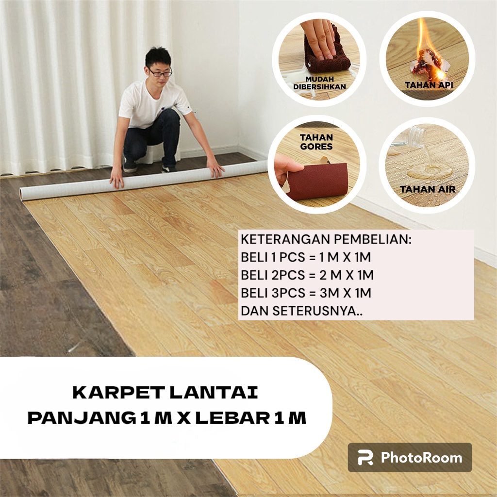 Jual KARPET VINYL LANTAI TEBAL 0,7MM PANJANG 1 METER X LEBAR 1 METER ...