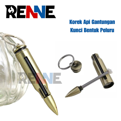Jual Korek Api Gantungan Kunci Bentuk Peluru / Korek Api Unik / Korek ...