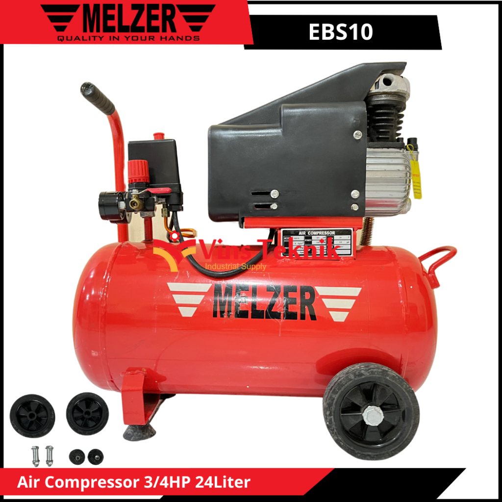 Jual Air Compressor Mesin Kompressor Angin 3/4Hp 24Liter EBS 10 MELZER ...