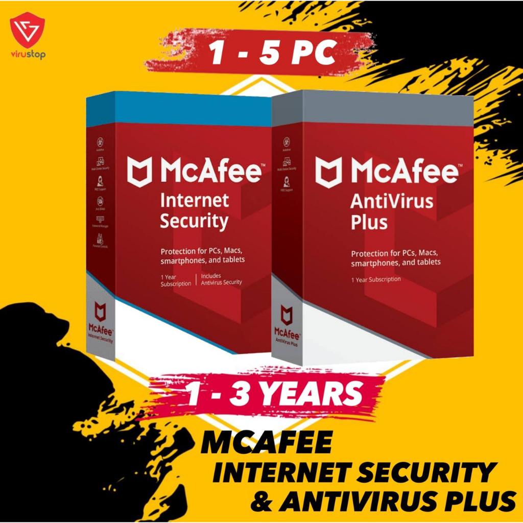 Jual Mcafee Antivirus | Mcafee Internet Security 1 - 3 Year Latest ...