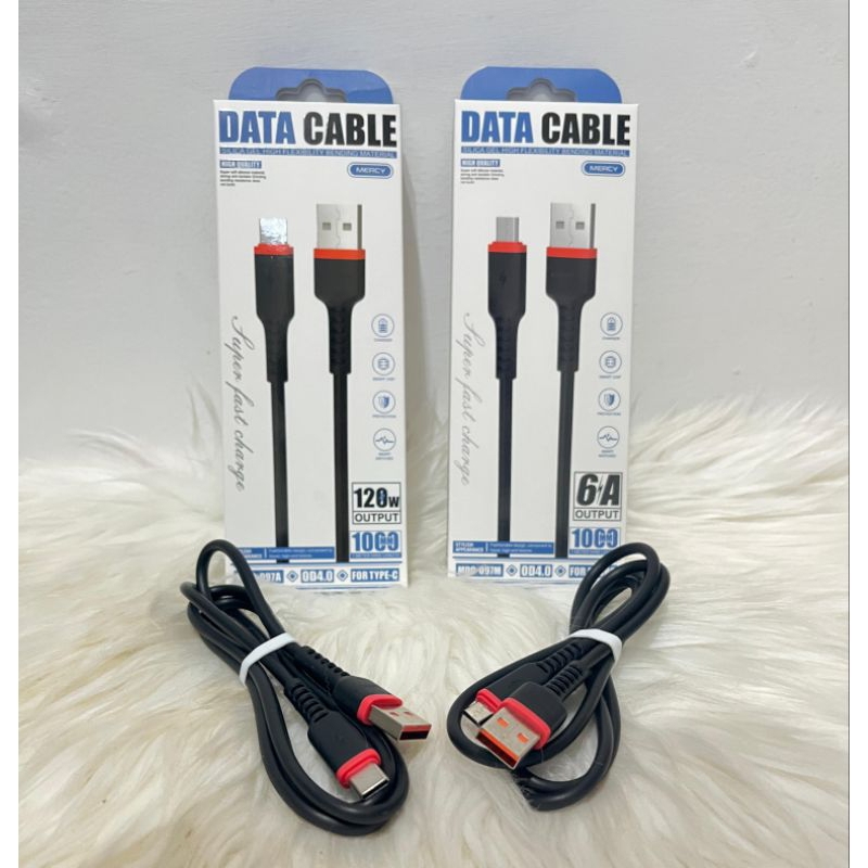 Jual Kabel data MERCY MDC-097, 6A, USB-micro/type C | Shopee Indonesia