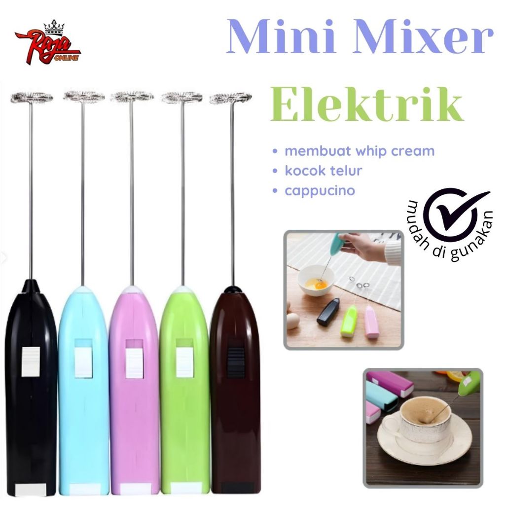 Jual MINI MIXER ELEKTRIK PORTABLE ALAT PENGADUK MINUMAN SUSU KOPI TELUR ...