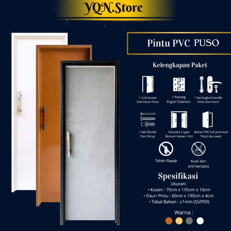 Jual Pintu Kamar Mandi PVC Berkualitas Premium pasti Tebalnya | Shopee ...