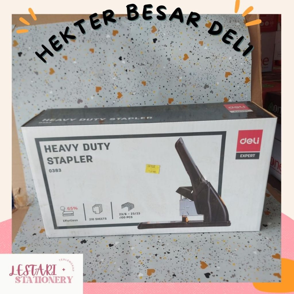Jual Hekter Besar Deli 0383 | Heavy Duty Stapler 0383 | Stapler Deli ...