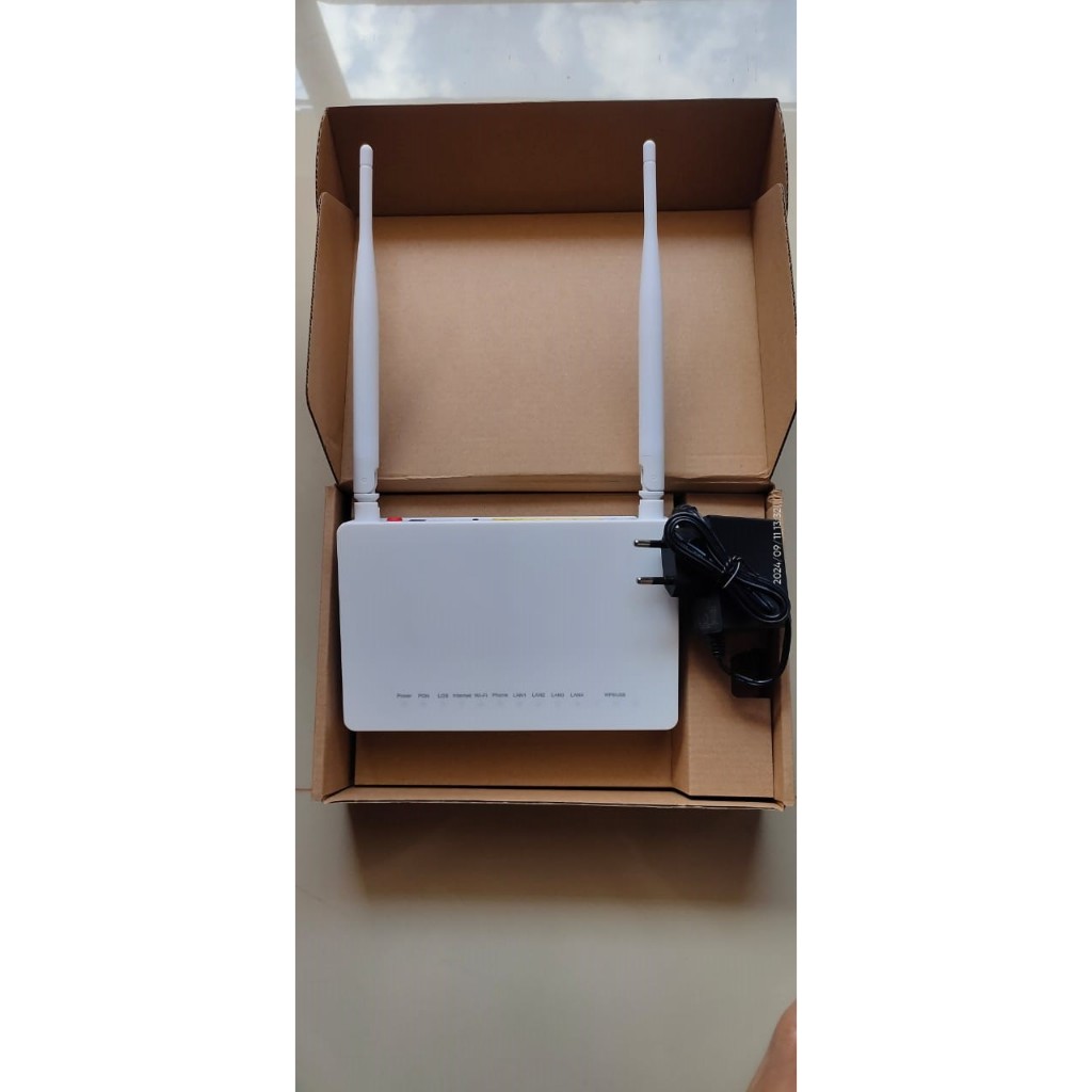 Jual ONT ZTE F609 V8 GPON NEW LENGKAP ADAPTOR PLUS BOX | Shopee Indonesia