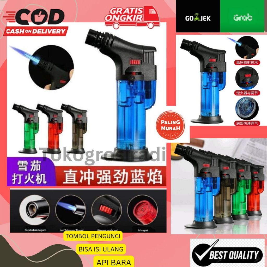 Jual Firetric Korek Api Gas Butane Torch Jet | Shopee Indonesia