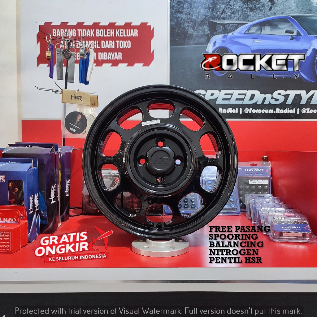 Jual Velg HSR KLG Ring 16 Lubang 4X100 ET 42 Cocok Buat Mobil Jazz Brio Ignis Swift | Shopee ...
