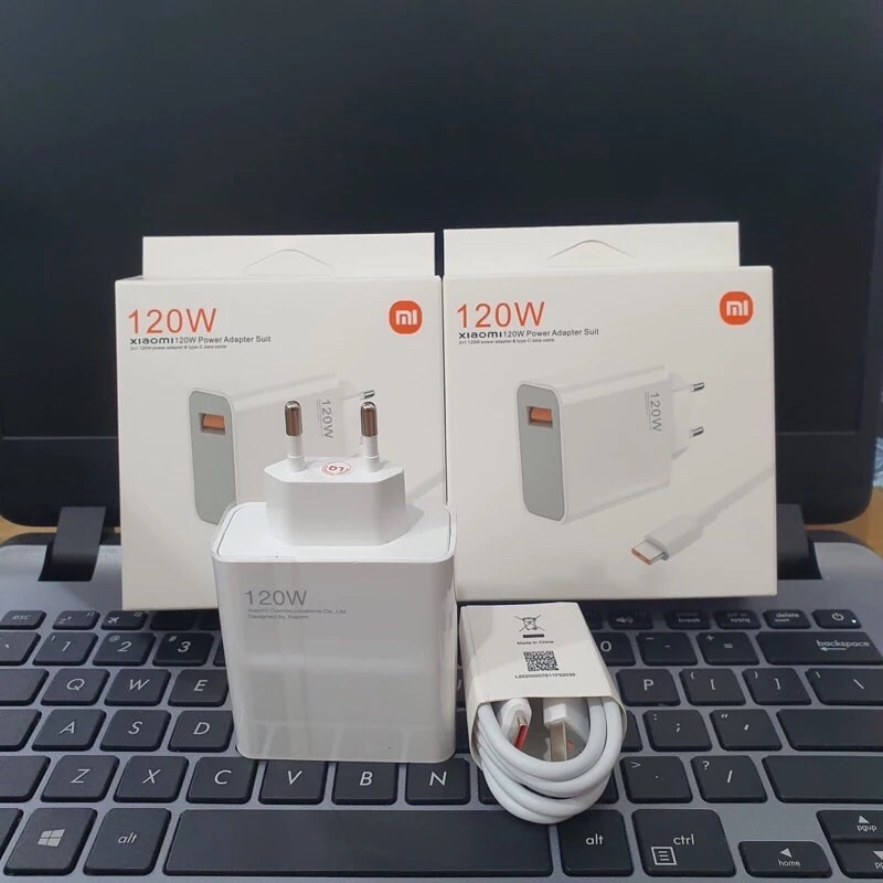 Jual Charger 120W Xiaomi Type C TURBO Charge 100% Desimal Aktif Poco F4 ...